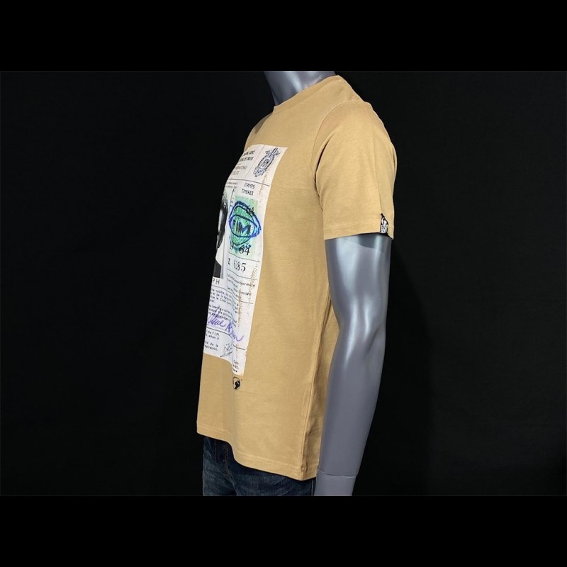 Steve McQueen T-shirt Driving License Brown Hero Seven - men