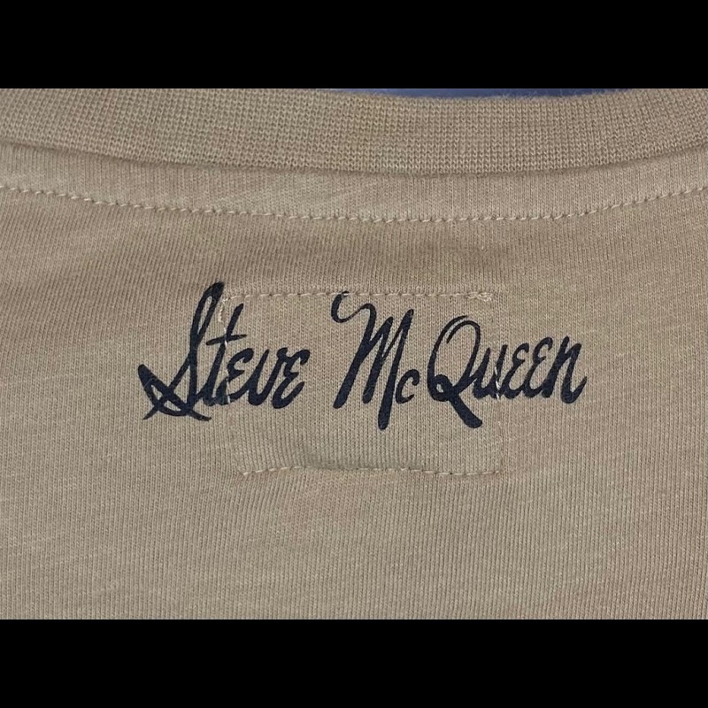 Steve McQueen T-shirt Driving License Brown Hero Seven - men