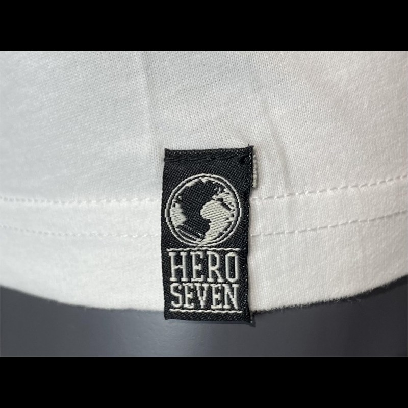 T-shirt Steve McQueen Driving License Blanc Hero Seven - homme