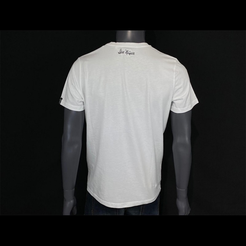 Steve McQueen T-shirt Driving License White Hero Seven - men
