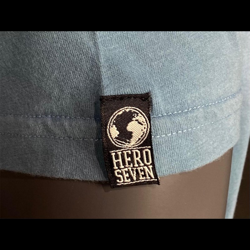 T-shirt Paul Newman American Idol Bleu Hero Seven - homme