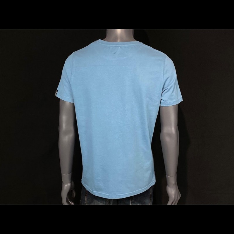 T-shirt Paul Newman American Idol Bleu Hero Seven - homme