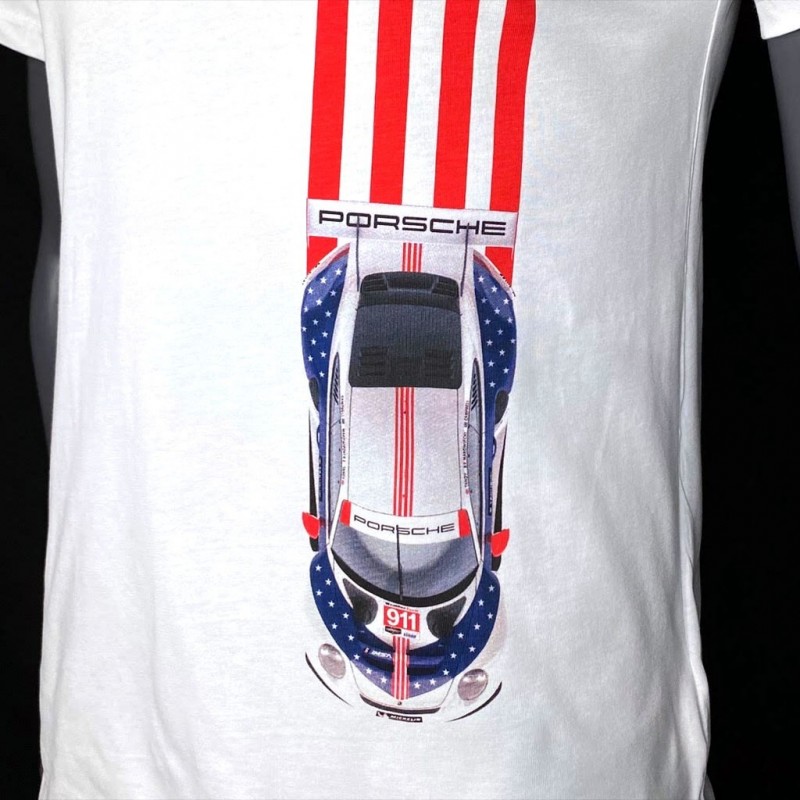 T-shirt Porsche 911 RSR IMSA Sebring 2020 white WAPP05L001 - men