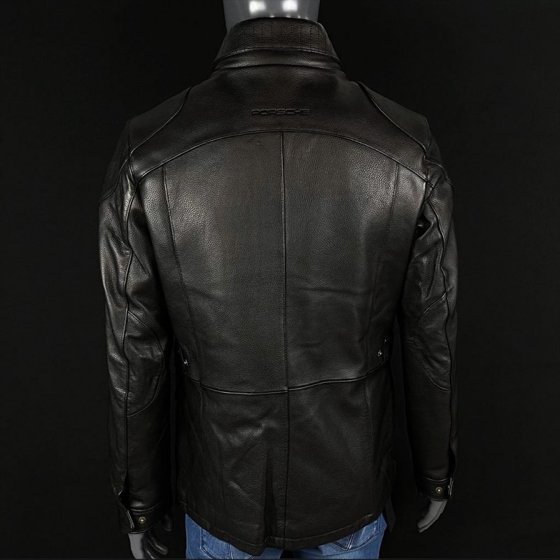 Porsche Jacket Classic Legends of 1963 Leather Black WAP911H - men
