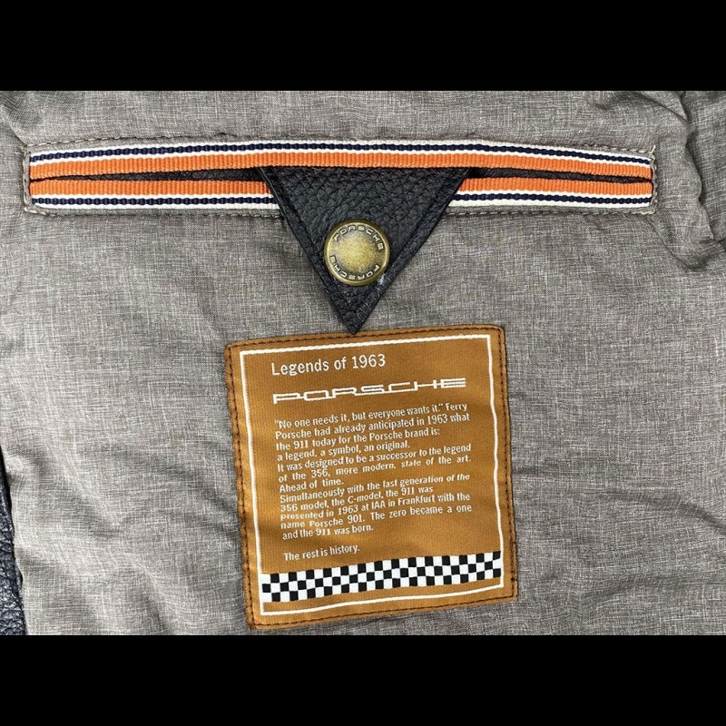 Porsche Jacket Classic Legends of 1963 Leather Black WAP911H - men