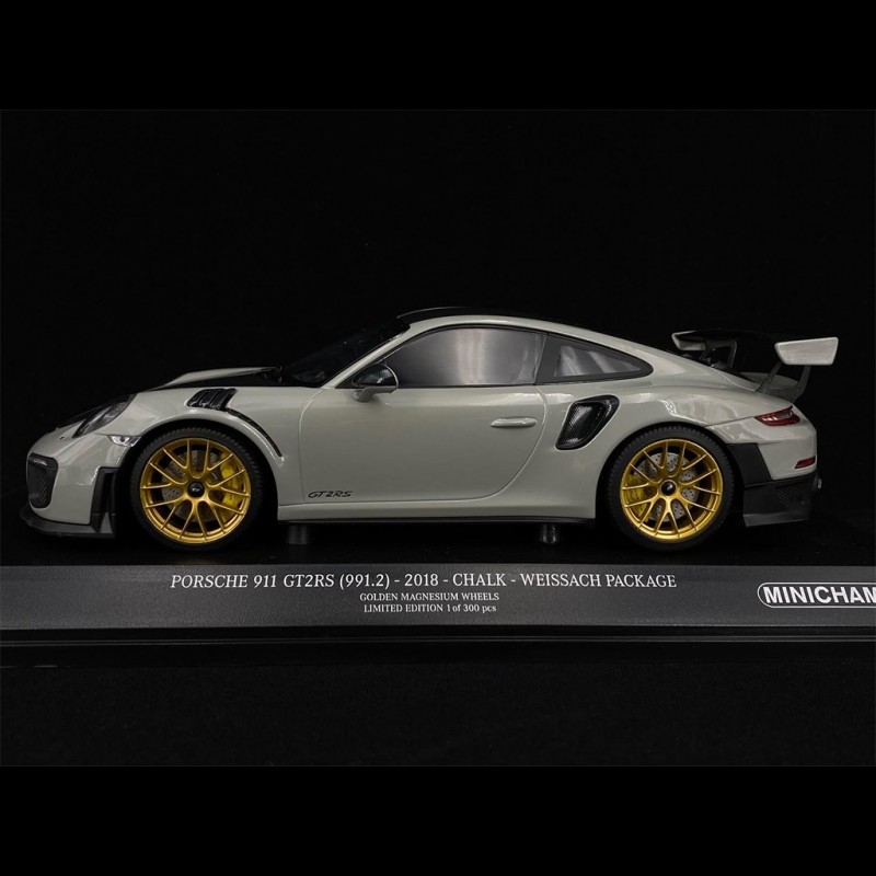 Porsche 911 GT2 RS type 991 2018 chalk grey Pack Weissach 1/18 ...