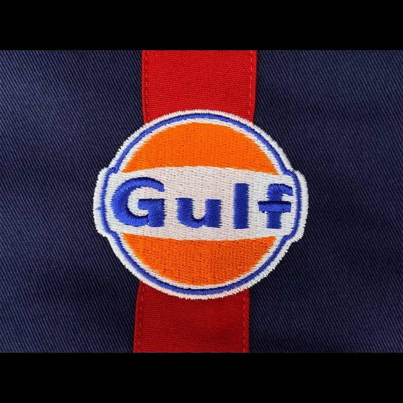 Gulf Jacket Michael Delaney / Steve McQueen Le Mans Cotton Dark Blue - men