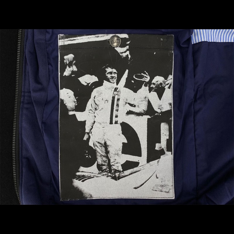 Gulf Jacket Michael Delaney / Steve McQueen Le Mans Cotton Dark Blue - men
