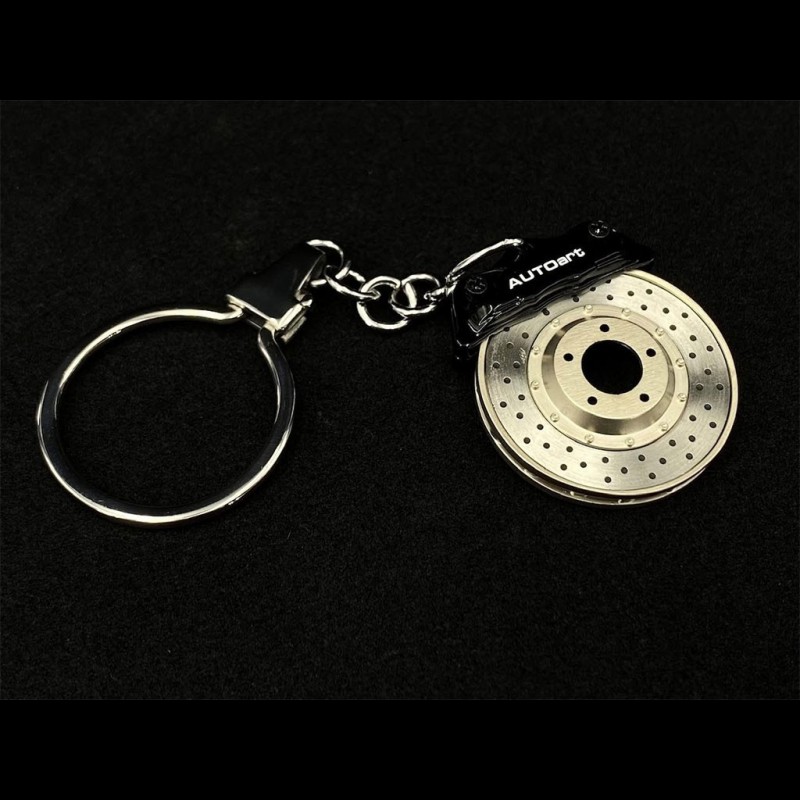 Racing brake disc keyring Porsche 911 GT3 black AutoArt 40082