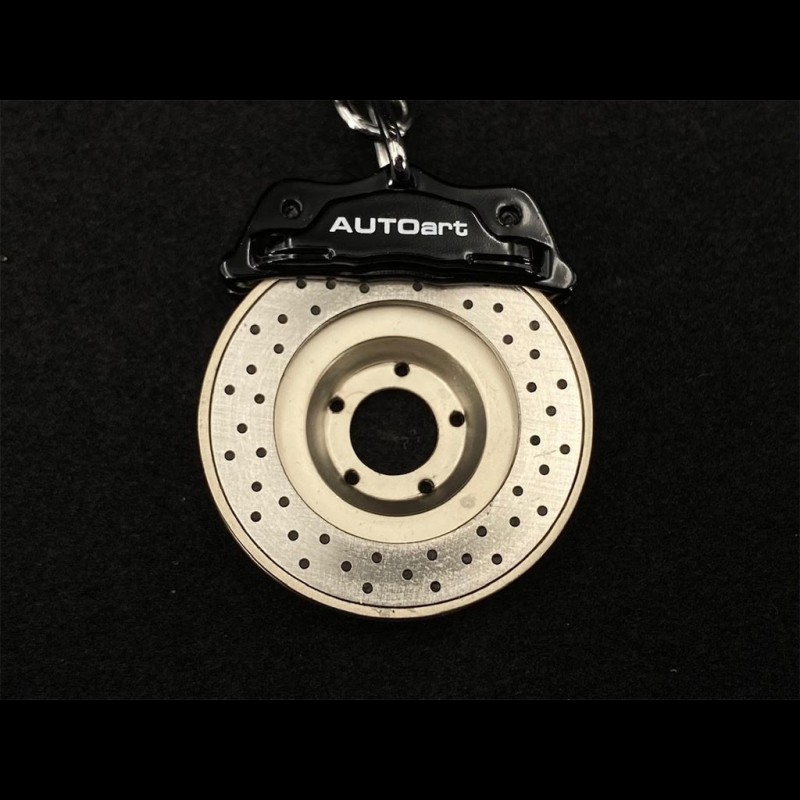 Racing brake disc keyring Porsche 911 GT3 black AutoArt 40082