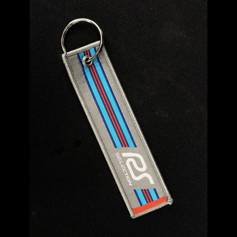 Keyring Selection RS n° 3 Racing 1971 Silver Blue / Red Stripes
