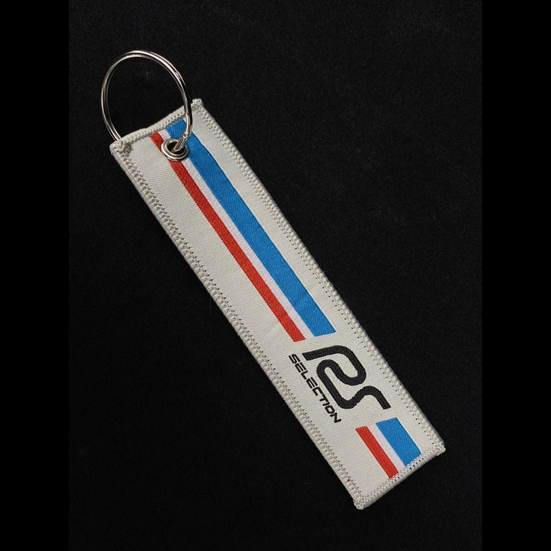 Keyring Selection RS n° 53 Racing Cream / Blue White Red Stripes