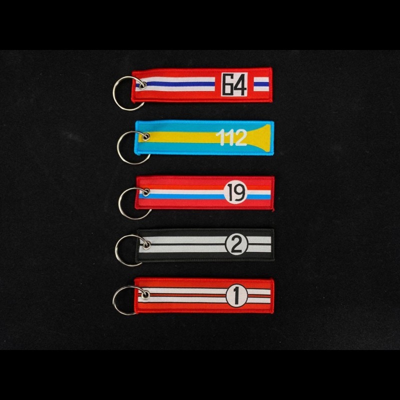 Lot of 5 Selection RS Fabric Keyrings 60s racing cars