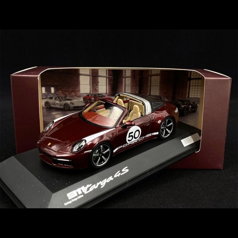 Porsche 911 Targa Heritage 4S Type 992 n° 50 Cherry red Special Edition ...