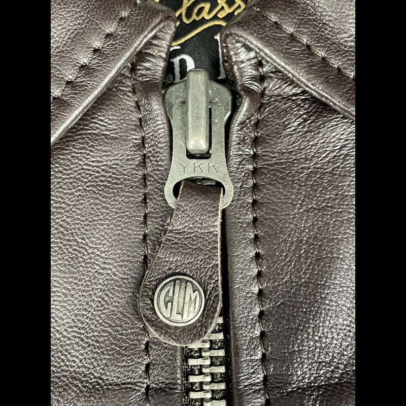 Veste Cuir Steve McQueen 24H Du Mans Harry Marron - Homme