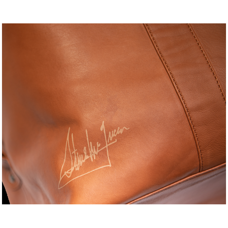 Sehr Große Ledertasche Steve McQueen 24H Du Mans Dean Havane