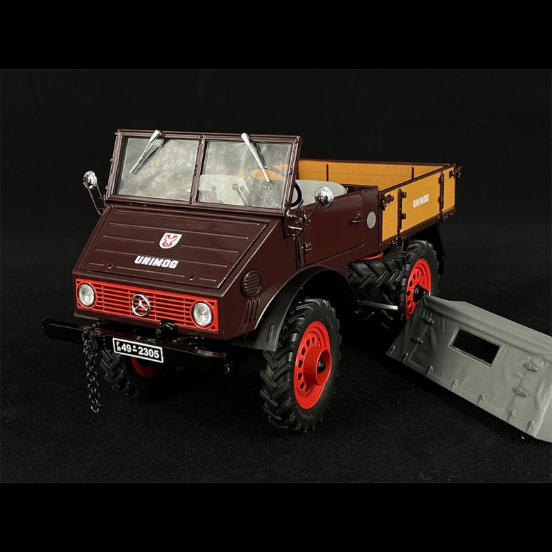 Mercedes - Benz Unimog 401 1955 Brown Wood 1/18 Schuco 450017500