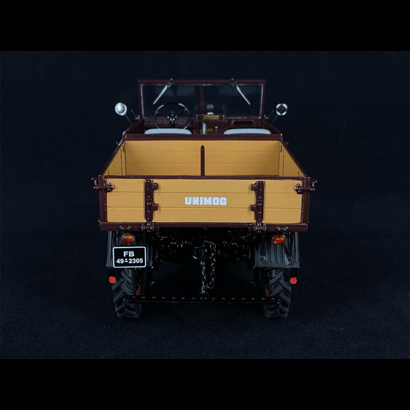 Mercedes - Benz Unimog 401 1955 Brown Wood 1/18 Schuco 450017500