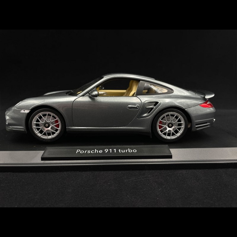 Porsche 911 Turbo type 997 II 2010 Meteor grey 1/18 Norev 187623