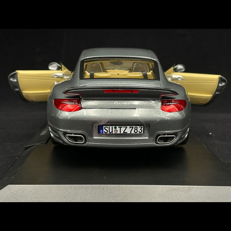Porsche 911 Turbo type 997 II 2010 Meteor grey 1/18 Norev 187623