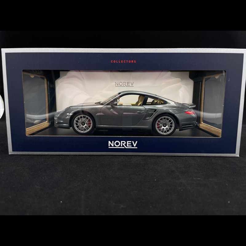 Porsche 911 Turbo type 997 II 2010 Meteor grey 1/18 Norev 187623