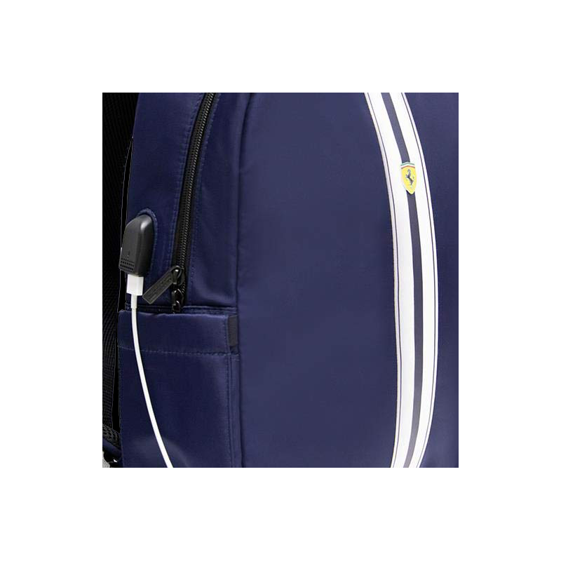 Ferrari Laptop Backpack Blue / White Ferrari FESPIBP15NA