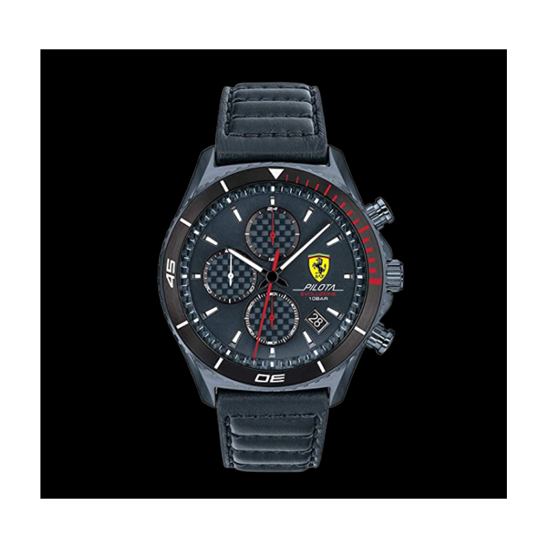 Montre Ferrari Pilota Evo Cuir Noir FE0830774