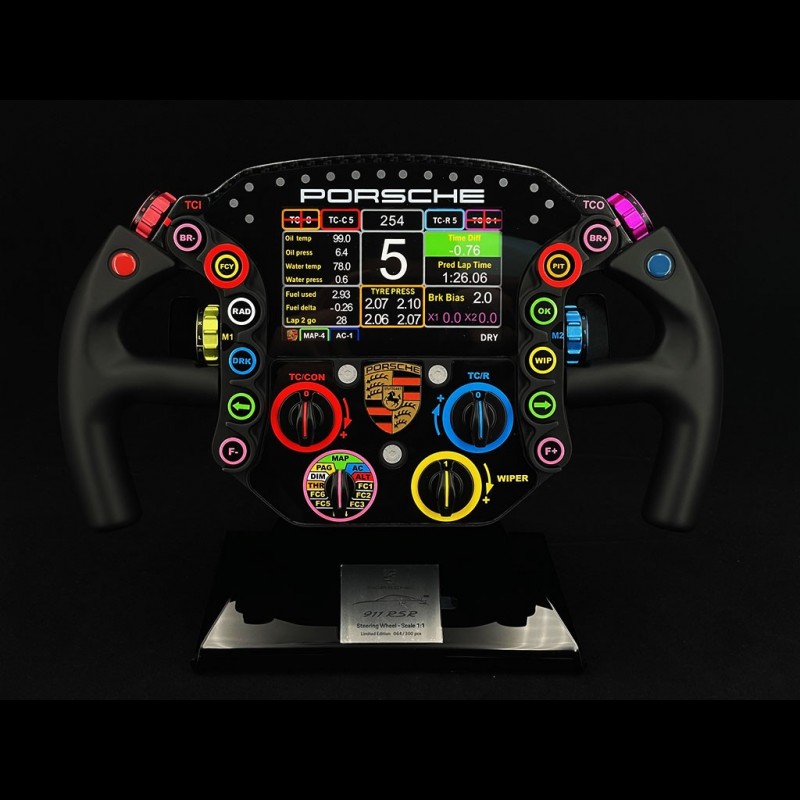 Porsche 911 RSR Steering wheel Winner 24h Le Mans 2019 1/1 Minichamps ...