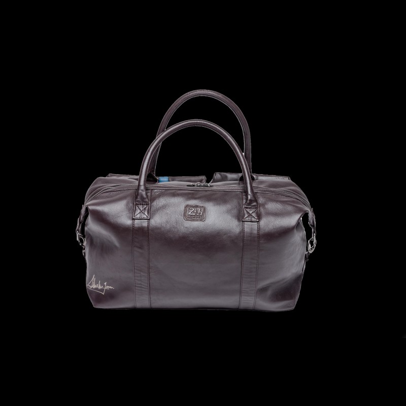 Sehr Große Ledertasche Steve McQueen 24H Du Mans Dean Braun