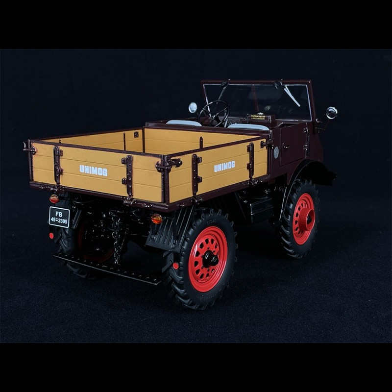 Mercedes - Benz Unimog 401 1955 Brown Wood 1/18 Schuco 450017500