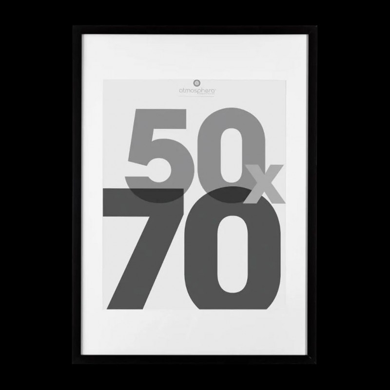 Poster / Photo Frame Black Wood 50 x 70 cm