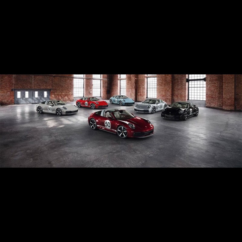 Porsche 911 Targa Heritage 4S Type 992 n° 50 Cherry red Special Edition ...