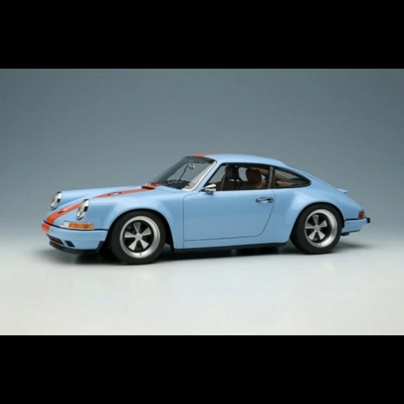 Porsche 911 Type 964 Singer Coupe Gulf Blau - Orangefarbener Streifen 1 ...