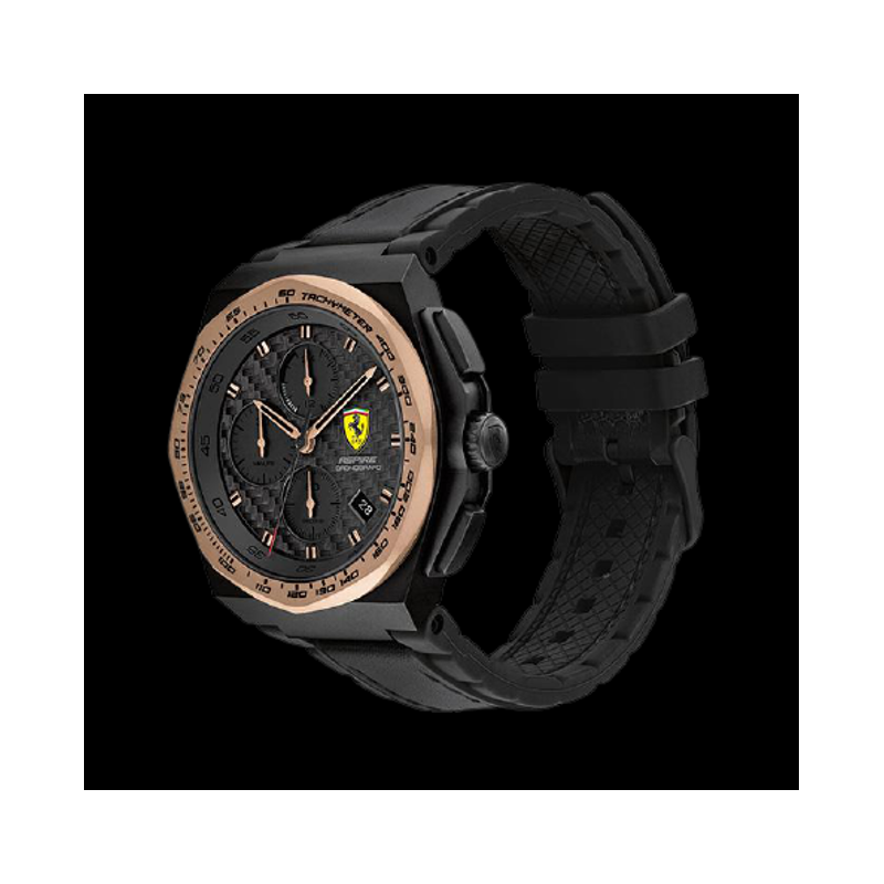 Montre Ferrari Aspire Chrono Cuir / Silicone Noir FE0830867