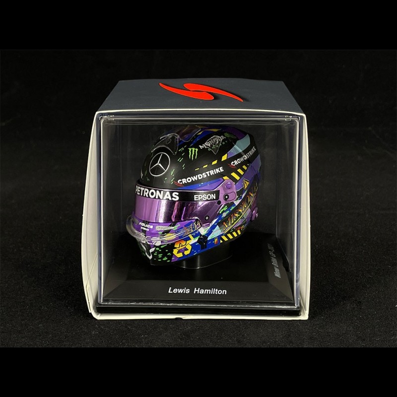 Casque Lewis Hamilton Vainqueur GP Angleterre 2021 1/5 Spark 5HF066