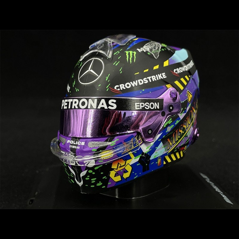 Lewis Hamilton Helmet Winner GP England 2021 1/5 Spark 5HF066