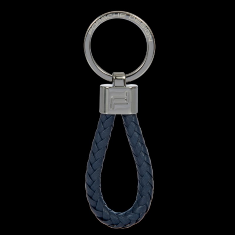 Porsche Design Keyring Cord Leather - Navy Blue 4056487026411