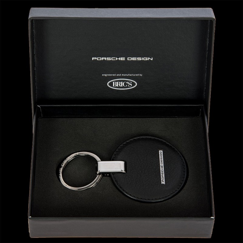 Porsche Design Keyring Circle Leather Black 4056487026343