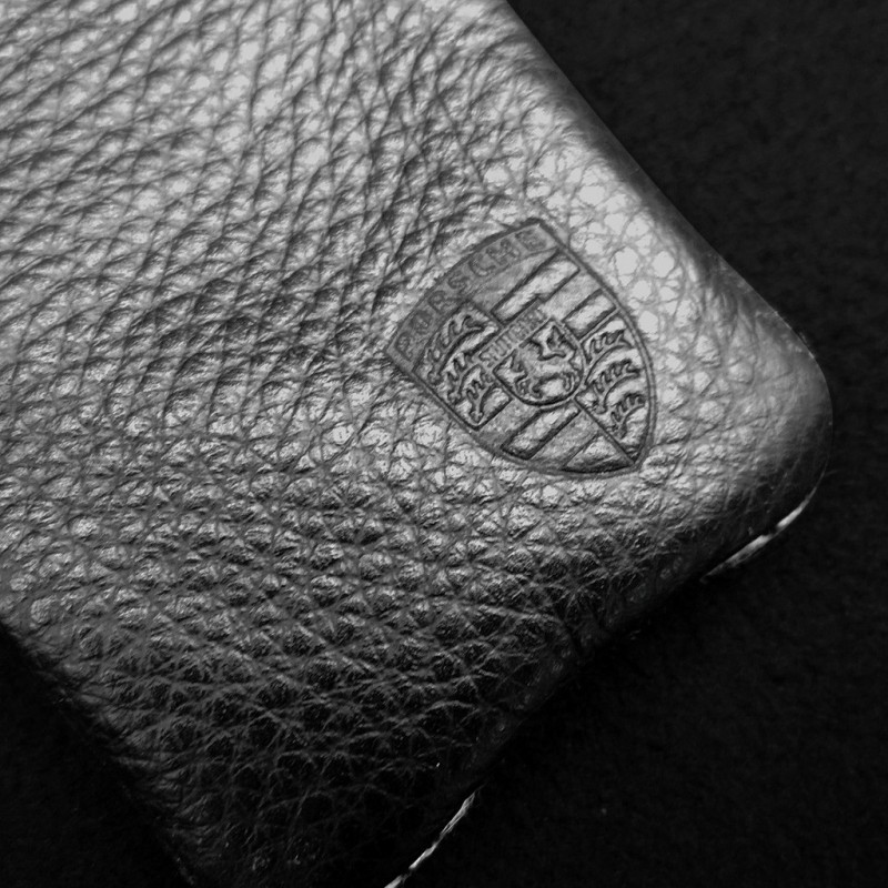 Porsche Classic Key Case Leather / Fabric Black / Corduroy PCG90210010