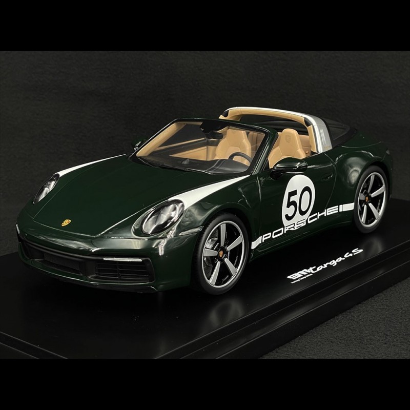 Porsche 911 Targa Heritage 4S Type 992 n°50 Brewster Green 1/18 Spark ...