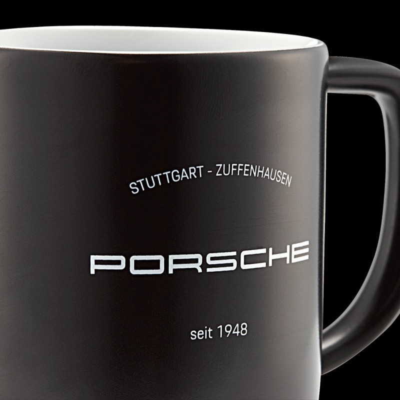 Tasse Porsche Stuttgart-Zuffenhausen Noir mat Grand modèle WAP0506020NCLC